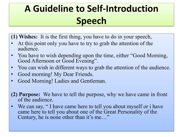 How to introduce | PPT