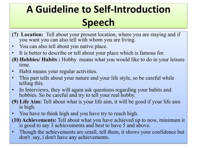 How to introduce | PPT