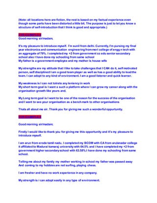 How to introduce yourself | PDF