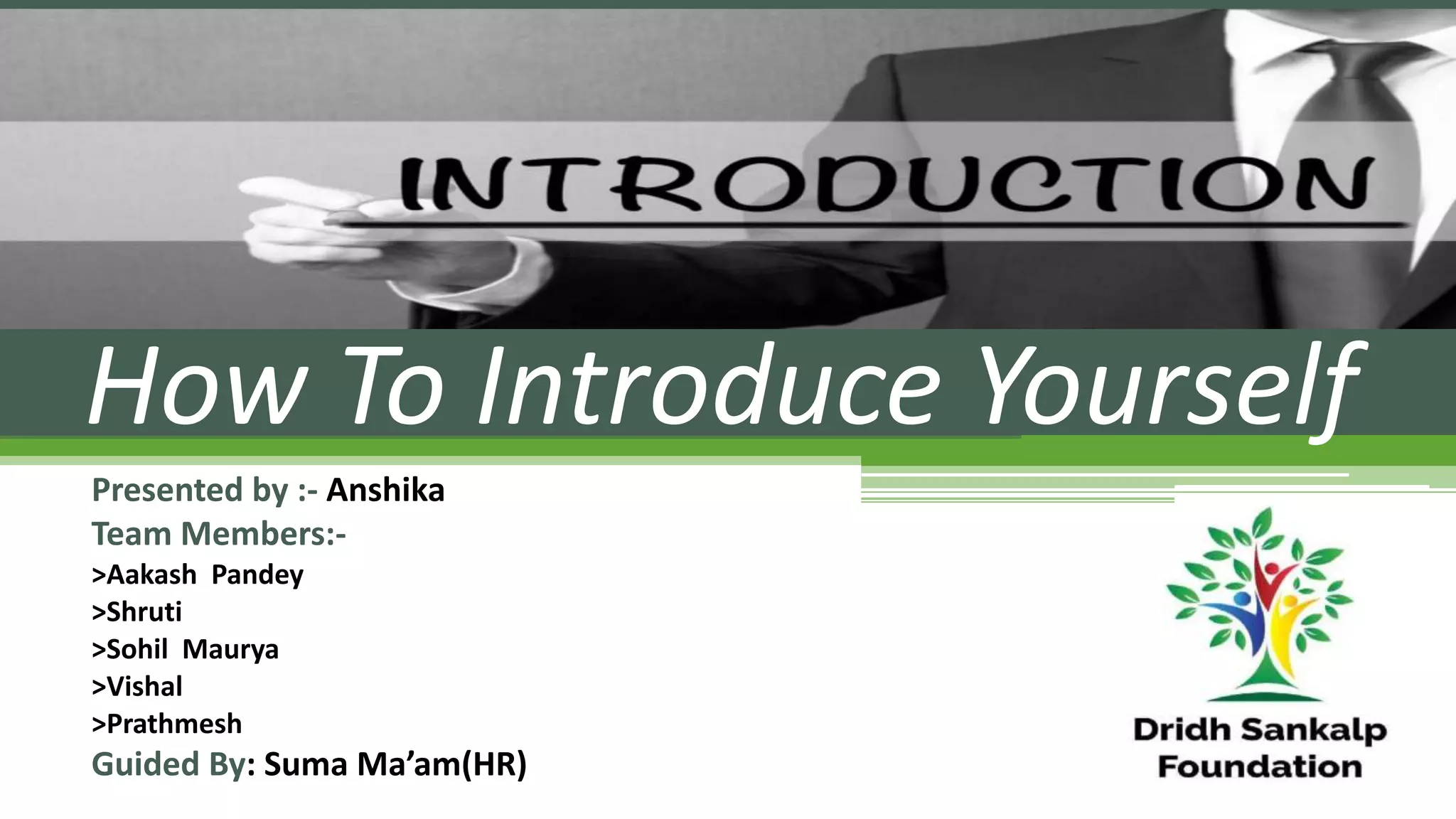 How to introduce yourself | PPTX