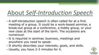 How to introduce yourself | PPTX