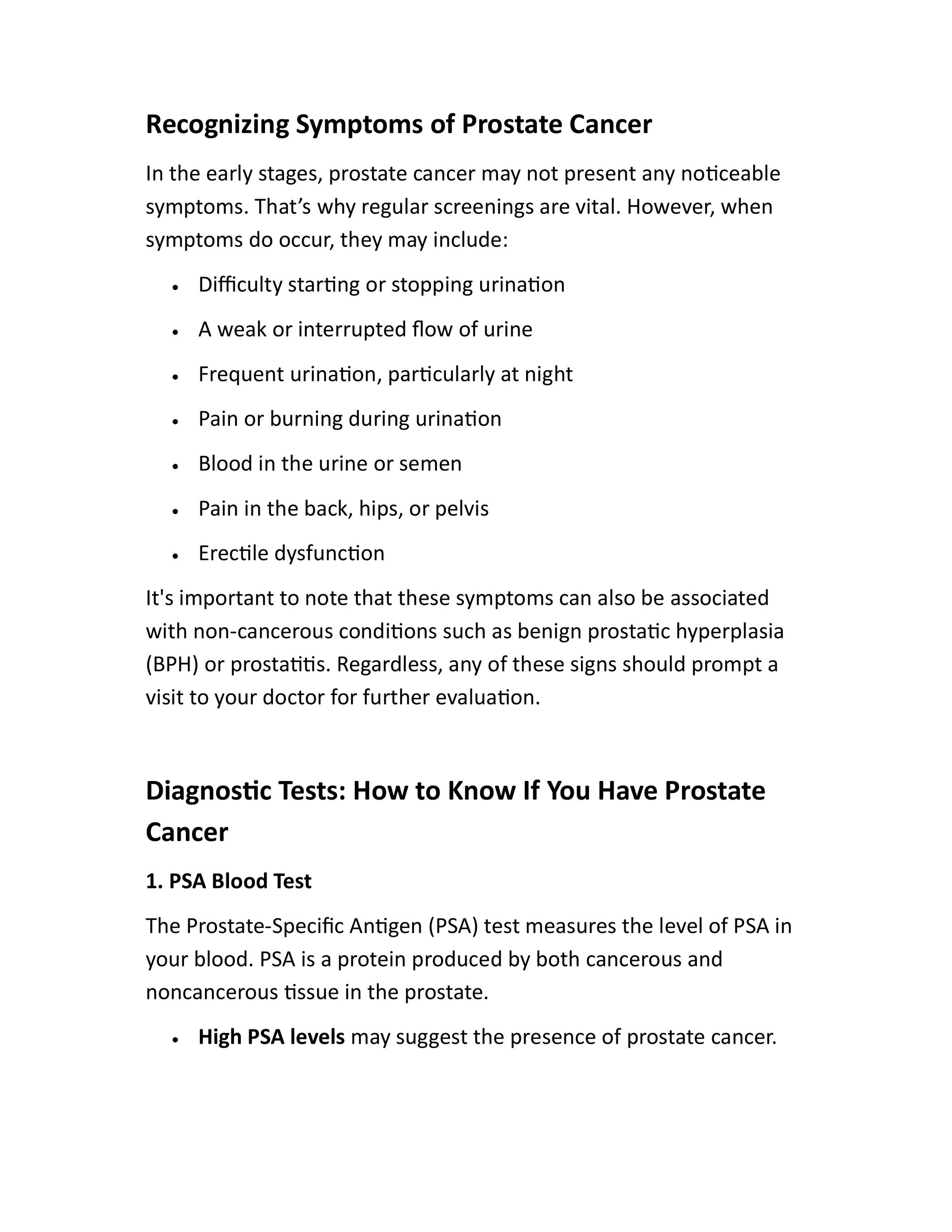 How to know about prostate cancer Best Urologist | PDF