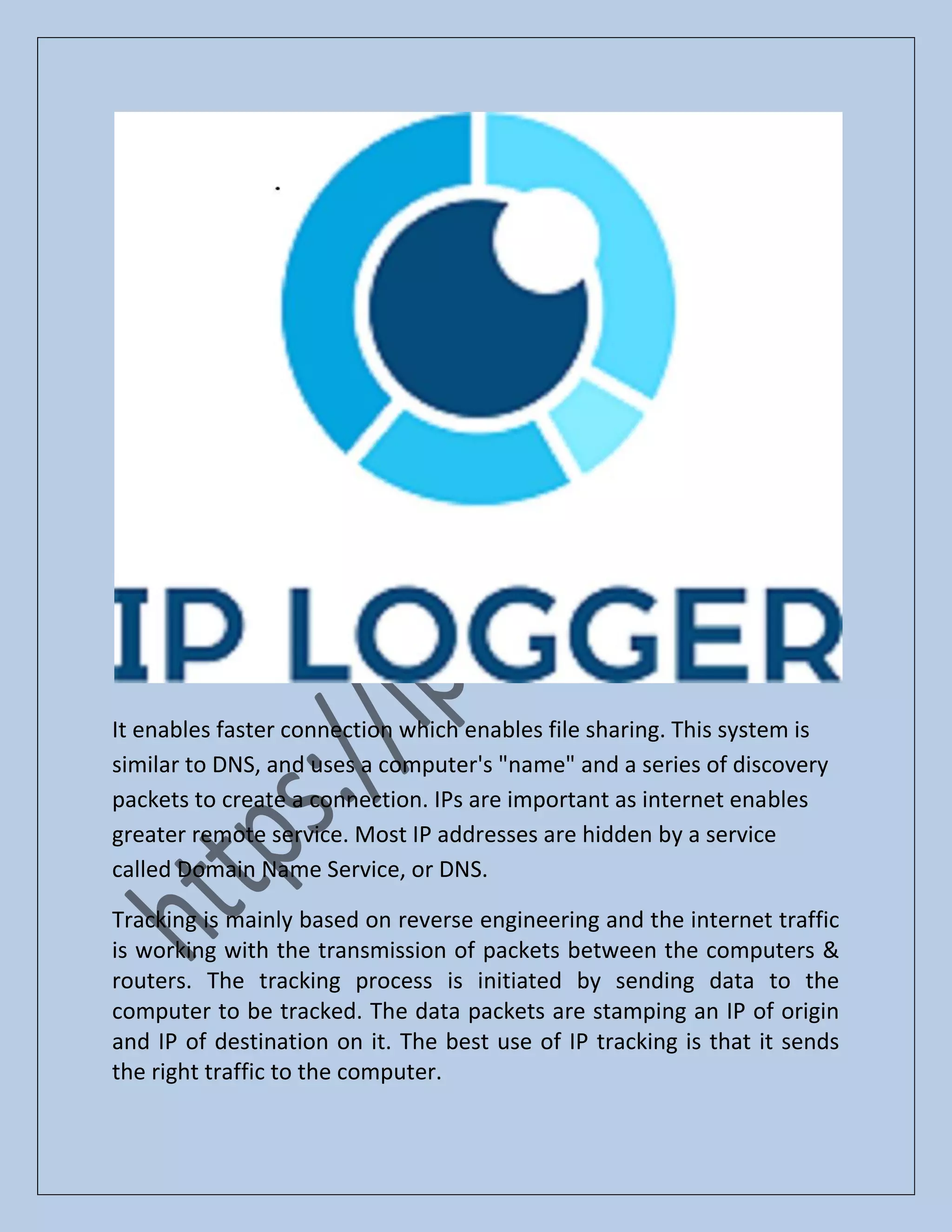 How to know my ip address with iplogger.org