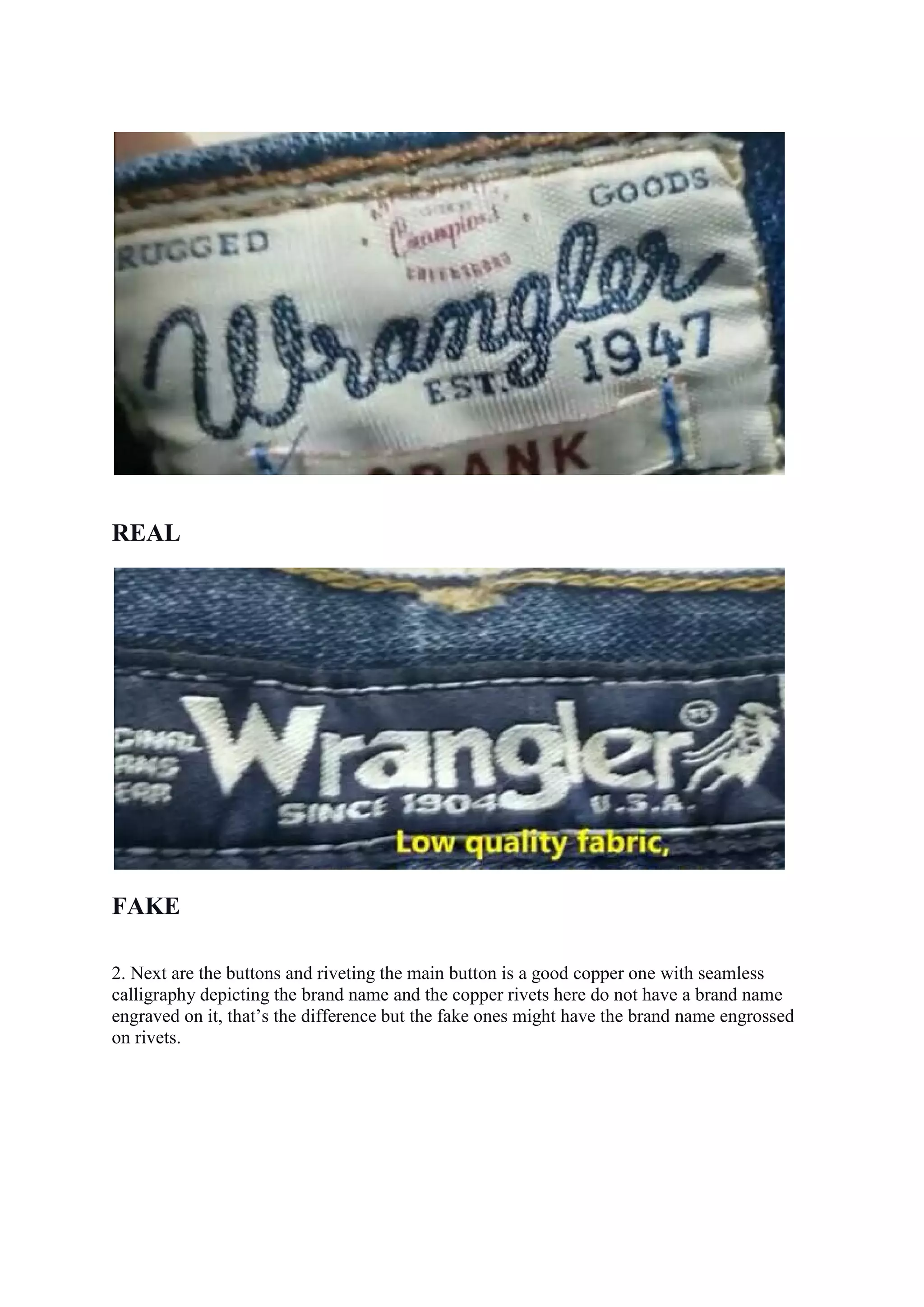 How to know the difference between fake and real brands | PDF
