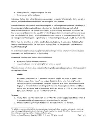 How To Know Your Stories Are At The Right Level Of Detail | PDF