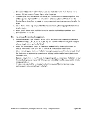 How To Know Your Stories Are At The Right Level Of Detail | PDF
