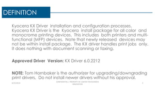 How to kx_driver | PPT