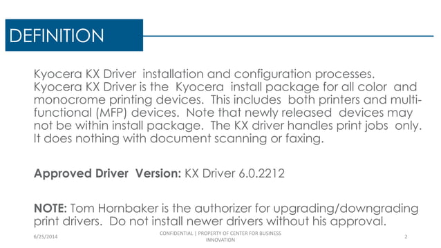 How to kx_driver | PPT