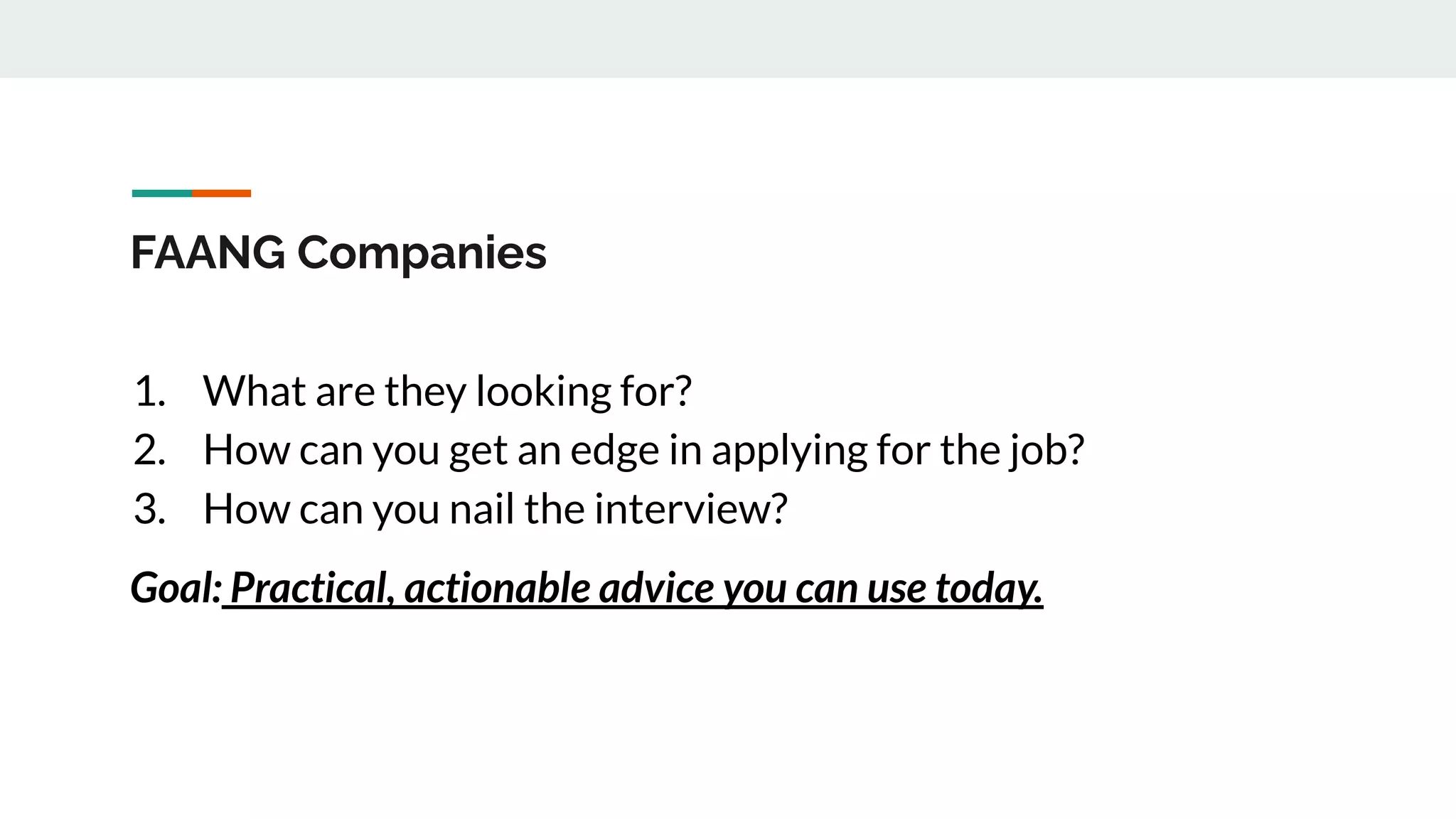How to land a FAANG job by Misha Yurchenko | PPT