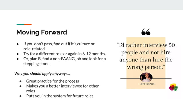 How to land a FAANG job by Misha Yurchenko | PPT