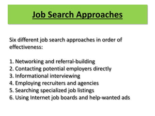How to lay a solid job search foundation before you graduate | PPT