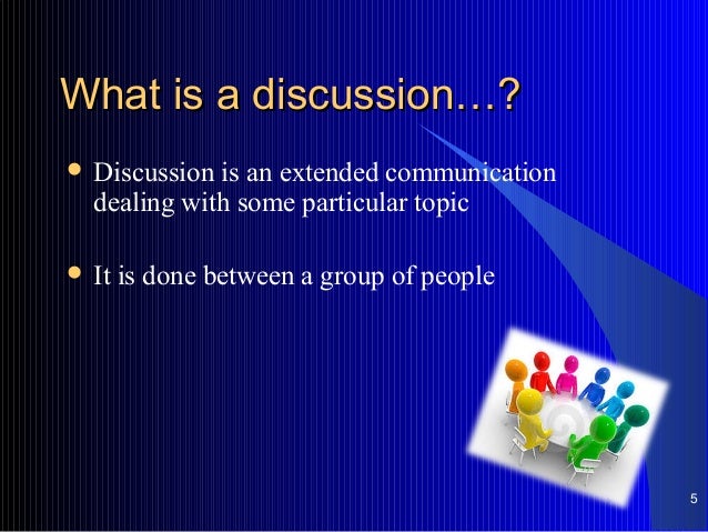 How to lead an effective discussion