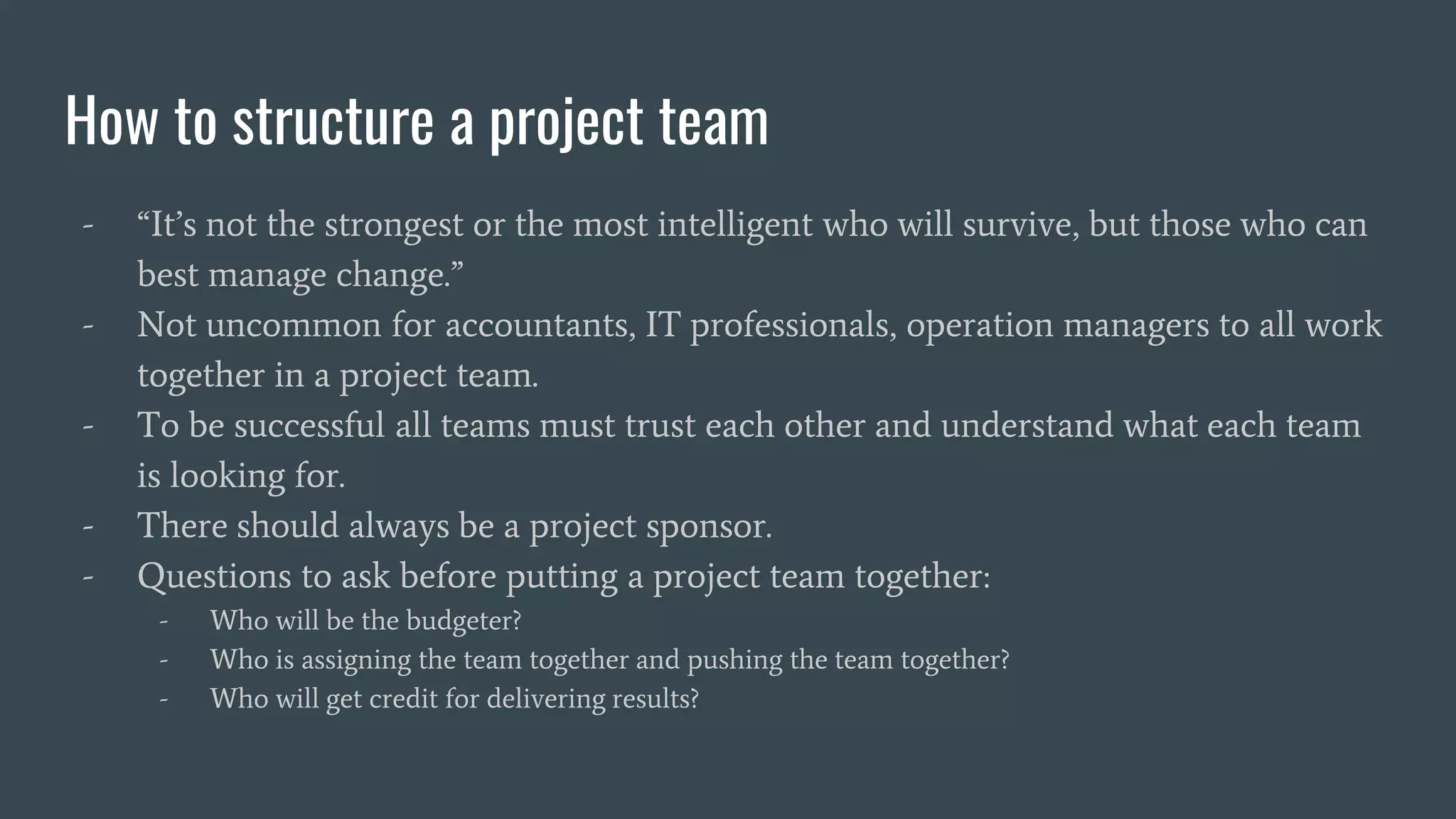 How to lead projects in the workplace | PPT