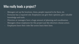 How to lead projects in the workplace | PPT