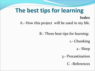 The best tips to learn | PPT