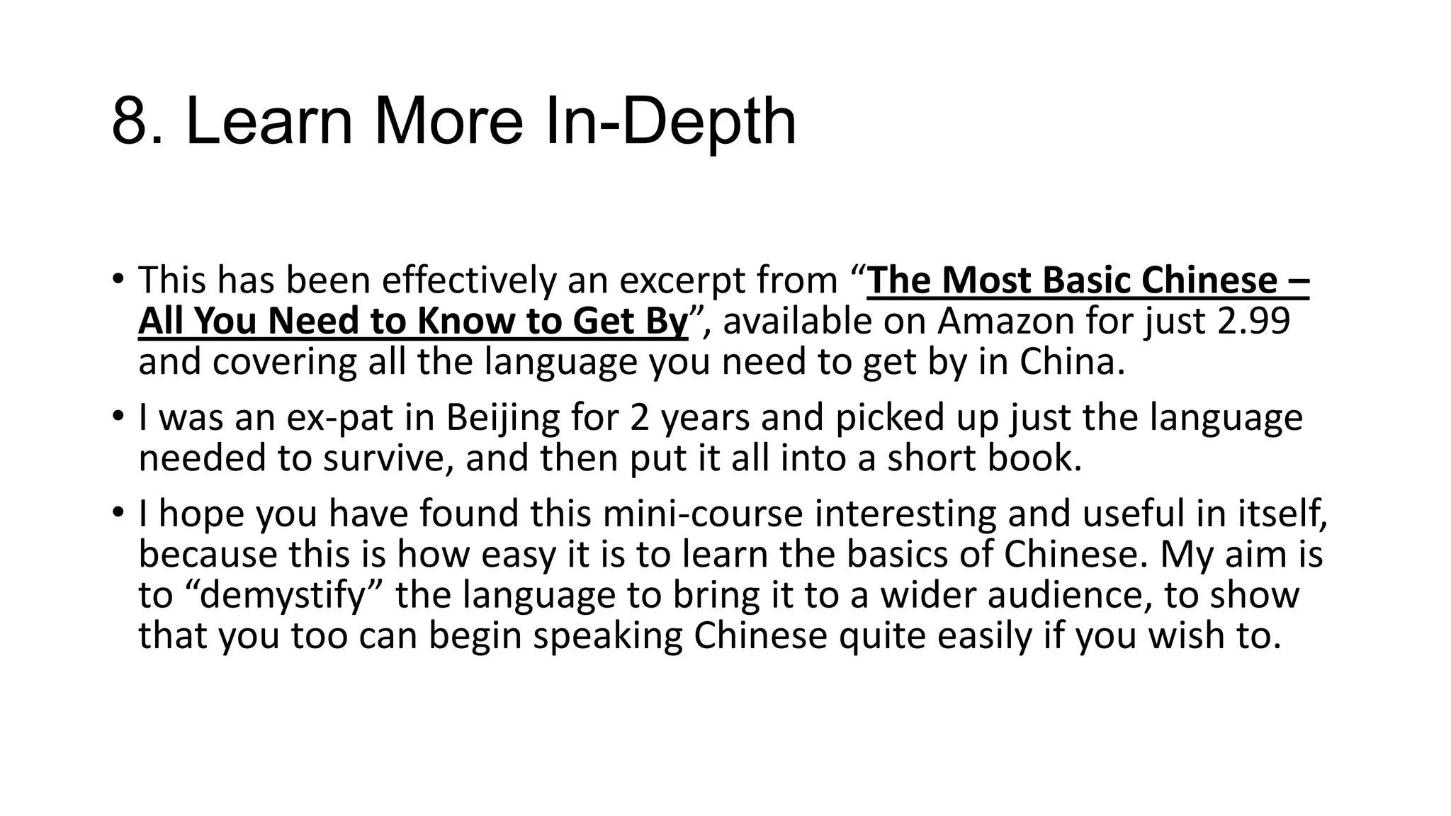 How to Learn Basic Chinese | PPTX