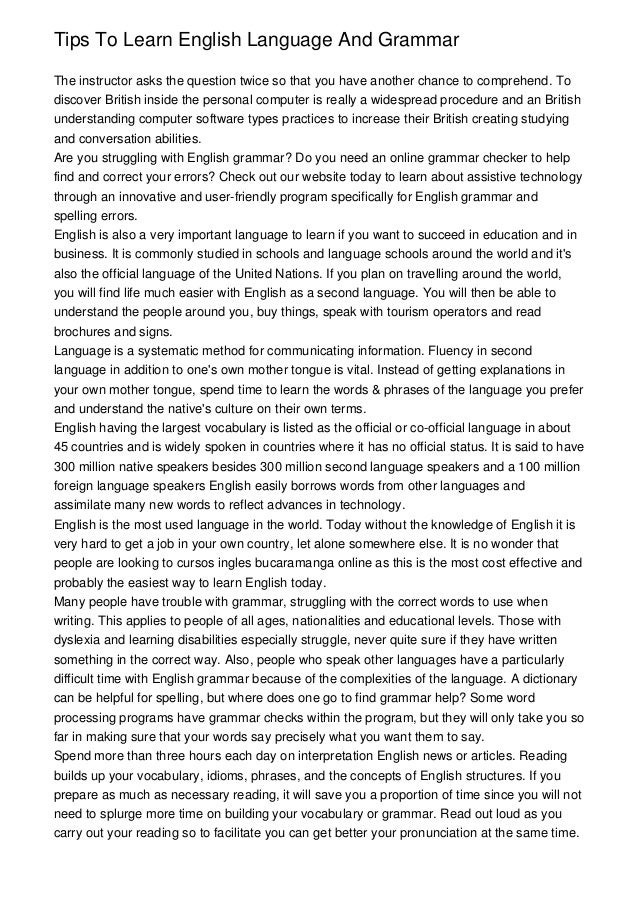 Tips To Learn English Language And Grammar tips-to-learn-english-language-and-grammar