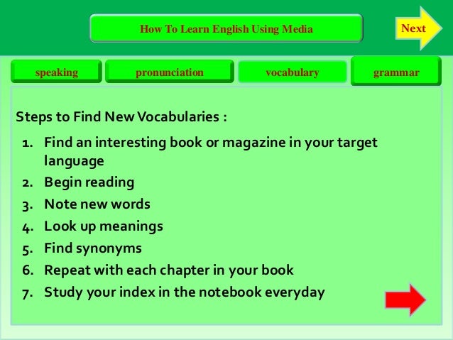 How To Learn English Using Media