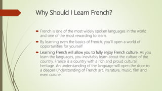 How to learn french | PPTX