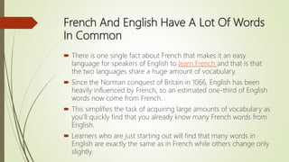 How to learn french | PPTX