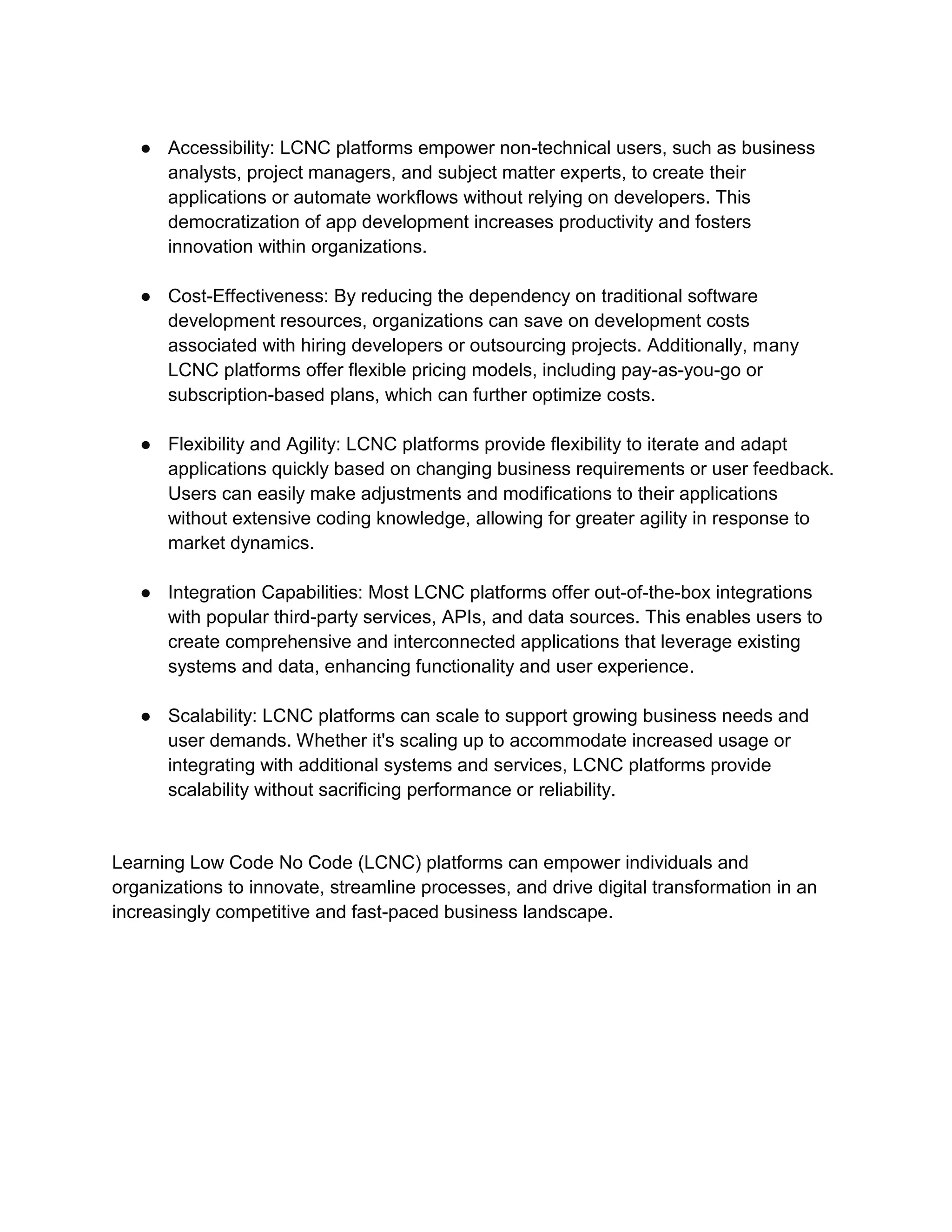 How to learn Low Code No Code(LCNC) and what are its benefits.docx | Web Development | Internet