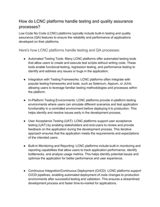 How to learn Low Code No Code(LCNC) and what are its benefits.docx ...