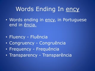 How to learn more than 500 Portuguese words in 5 minutes | PPT