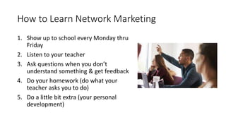 How to Learn Network Marketing | PPTX