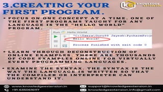 How to learn python language | PPT