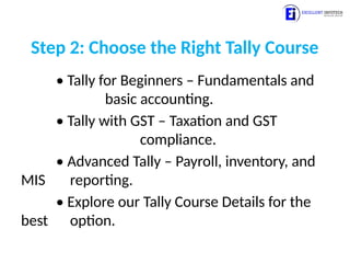 How to Lean Tally Course - A step by Step Guide | PPTX