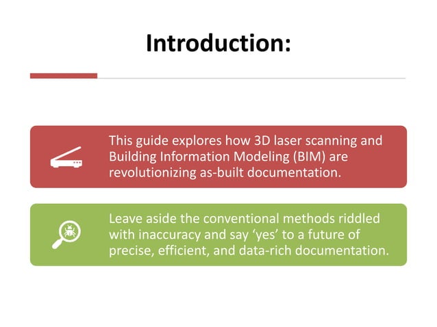 How to Leverage BIM and 3D Laser Scanning for As-Built Documentation | PPTX