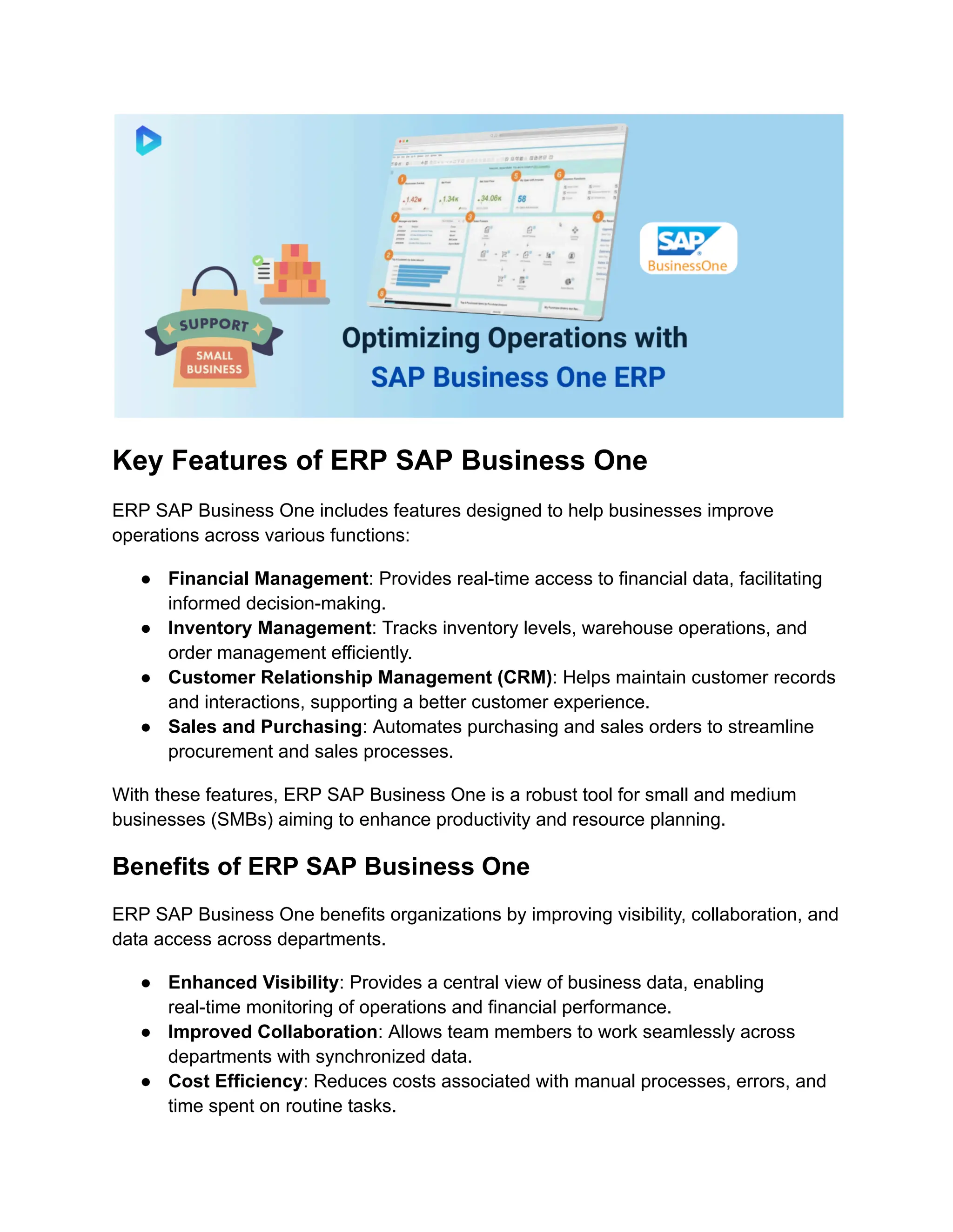 Optimizing Your Business with SAP ERP’s Powerful Tools | PDF