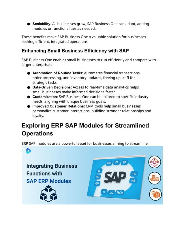 Why SAP ERP is Essential for Streamlined Business Processes | PDF