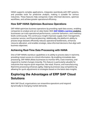 Why SAP ERP is Essential for Streamlined Business Processes | PDF