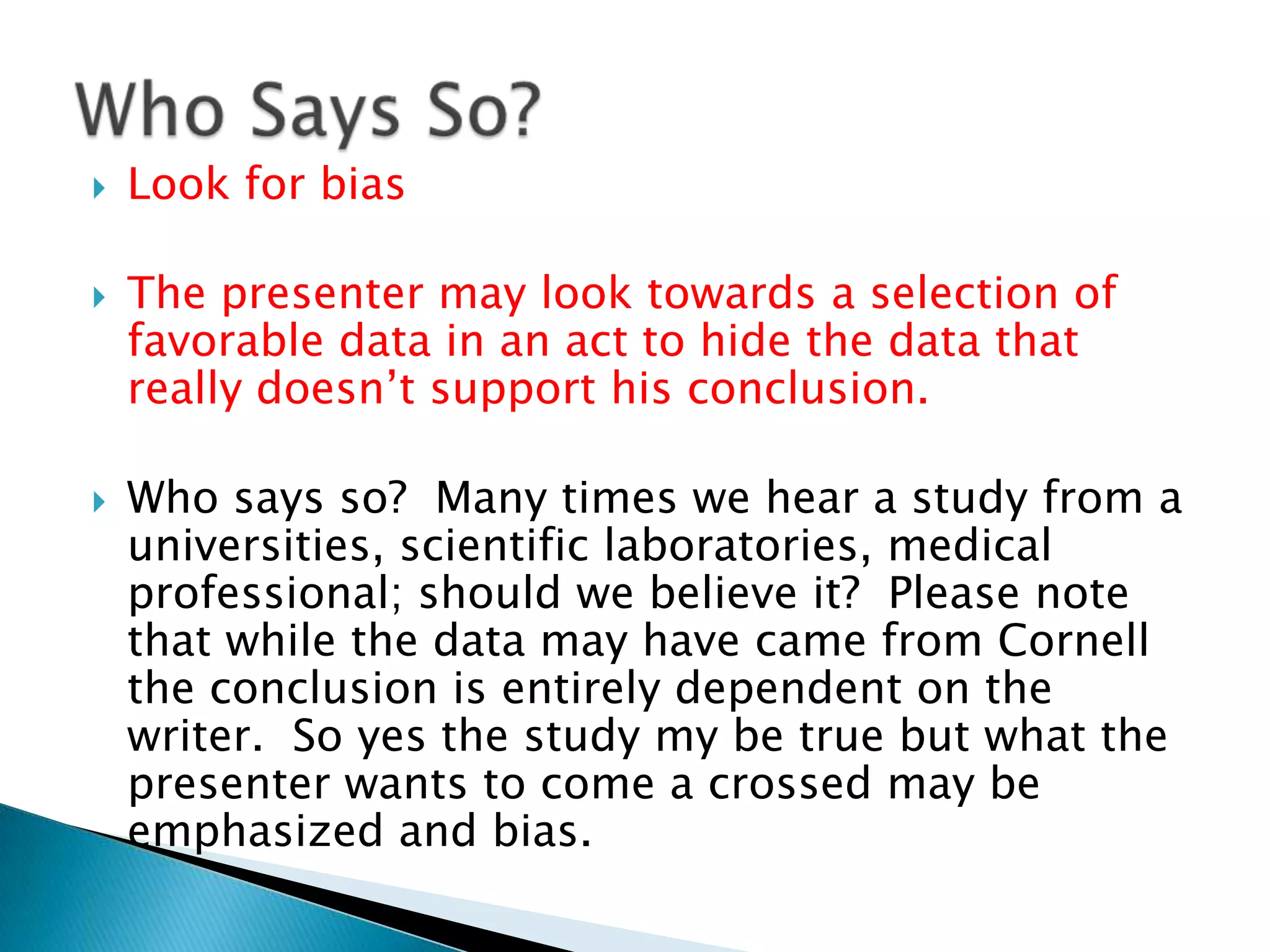 How To Lie With Statistics Chapter 10 | PPTX