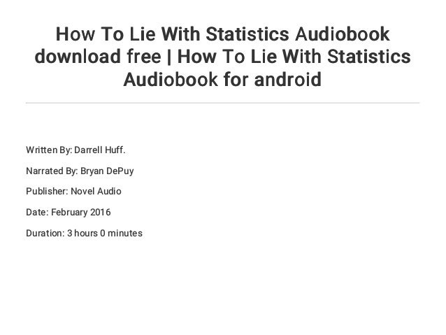 How to lie with statistics - pnahot