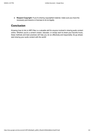 How to Link to MP3 Files-A Comprehensive Guide | PDF