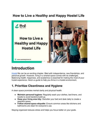 How to Live a Healthy and Happy Hostel Life.docx