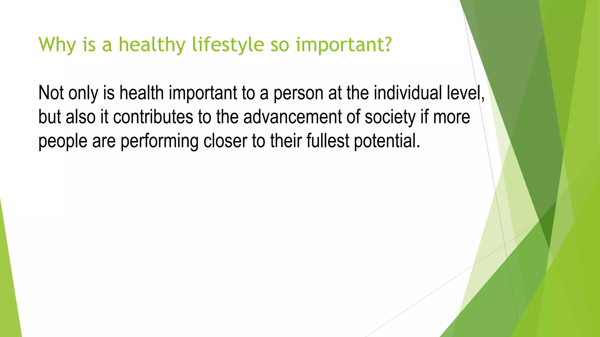 How to live a healthy lifestyle | PPTX