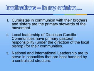 How To Live Our Cursillo Charism Web | PPT