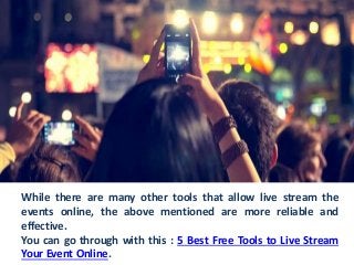 How to Live Stream Your Event Online