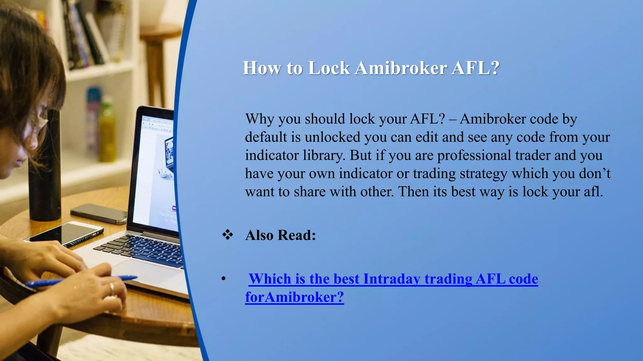 How to lock amibroker afl | PDF