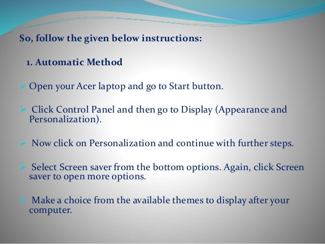 How To Lock An Acer Laptop Automatically And Manually?