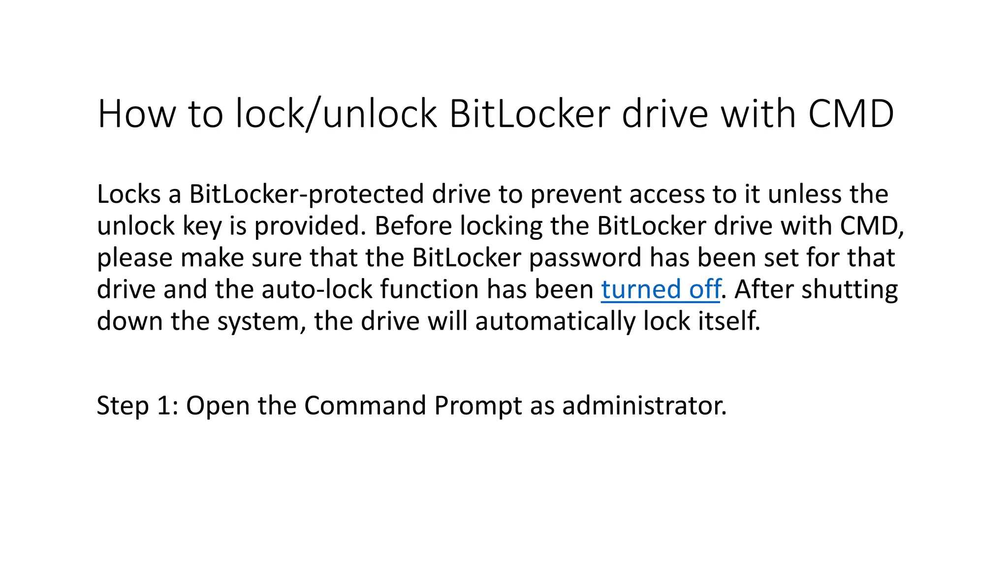 How to Lock/Unlock BitLocker Drive without Restarting Windows 10 | PPT