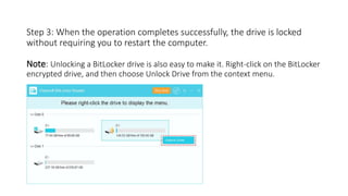How to Lock/Unlock BitLocker Drive without Restarting Windows 10 | PPT