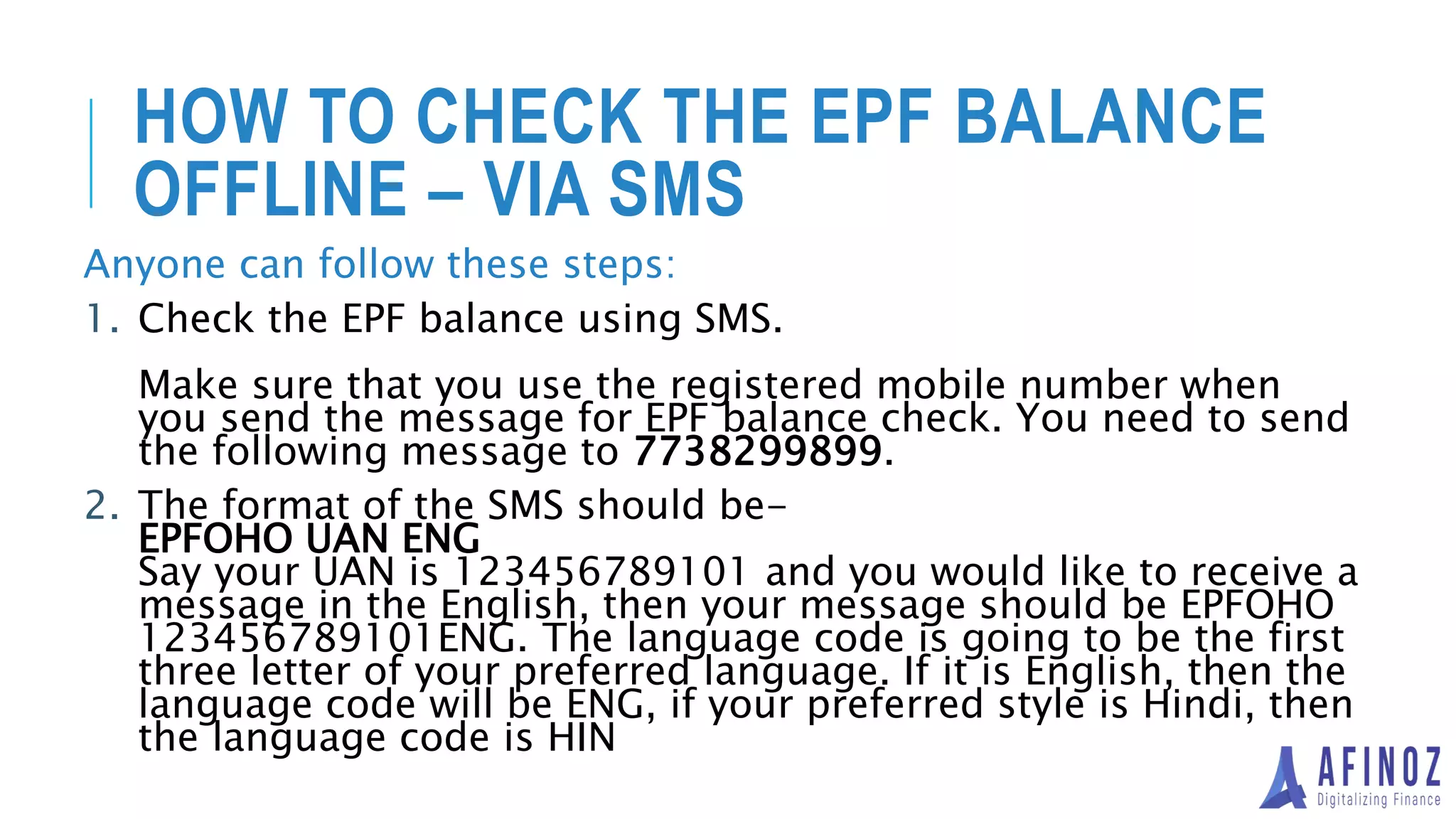 How to login at epfo and check your pf balance | PPTX