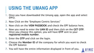 How to login at epfo and check your pf balance | PPTX