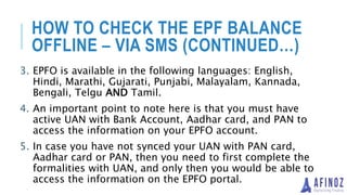 How to login at epfo and check your pf balance | PPTX