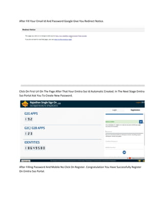 How to login on e mitra sso portal | PDF