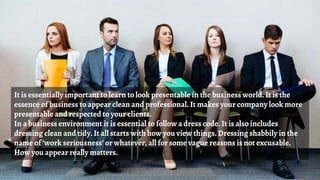 How to look presentable | PPTX